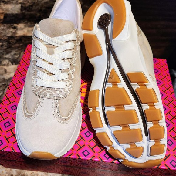 Tory Burch | Shoes | Tory Burch Womens Light Beige Good Luck Leather ...